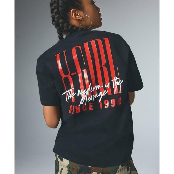 『セール実施中』ZOZO問い合わせ番号:92221760ショップ:X-girl，エックスガールブランド:X-girl，エックスガール商品名:VERTICAL LOGO S/S TEEカテゴリ:トップス>Tシャツ/カットソーブランド品番...