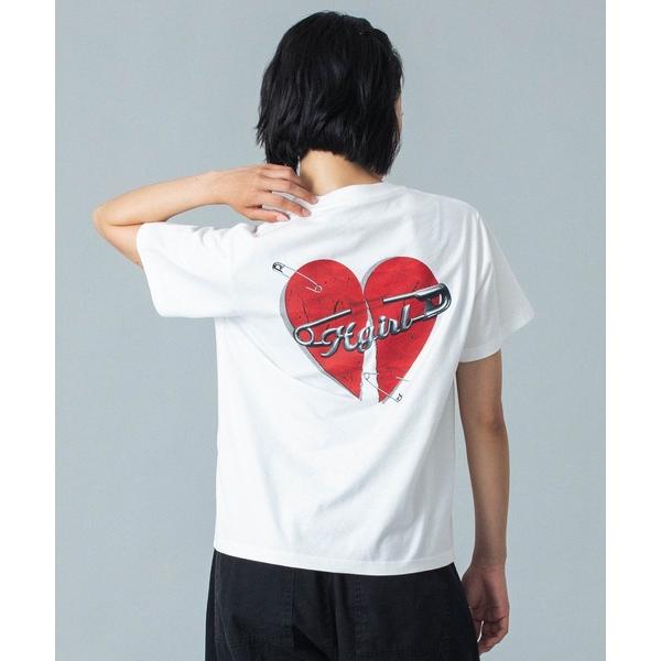 『セール実施中』ZOZO問い合わせ番号:92221783ショップ:X-girl，エックスガールブランド:X-girl，エックスガール商品名:SAFETY PIN AND HEART LOGO S/S TEEカテゴリ:トップス>Tシャツ...
