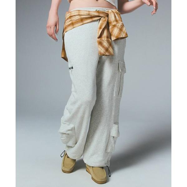 『セール実施中』ZOZO問い合わせ番号:92221841ショップ:X-girl，エックスガールブランド:X-girl，エックスガール商品名:FACE LABEL MULTI POCKET SWEAT PANTSカテゴリ:パンツ>スウェ...