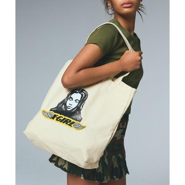 『タイムセール実施中』ZOZO問い合わせ番号:92221871ショップ:X-girl，エックスガールブランド:X-girl，エックスガール商品名:ANGEL FACE PATCH TOTE BAGカテゴリ:バッグ>トートバッグブランド...