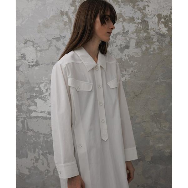 『セール実施中』ZOZO問い合わせ番号:92254520ショップ:ADAM ET ROPE'，アダムエロペブランド:ADAM ET ROPE'，アダムエロペ商品名:【EMOELLE】ミリタリーシャツワンピースカテゴリ:ワンピース/ドレス&g...