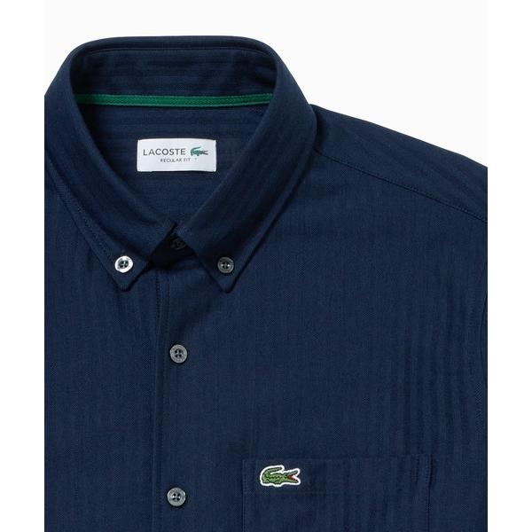 『セール実施中』ZOZO問い合わせ番号:92254730ショップ:LACOSTE，ラコステブランド:LACOSTE，ラコステ商品名:ジャカードストライプボタンダウンジャージシャツカテゴリ:トップス>シャツ/ブラウスブランド品番:CH0...