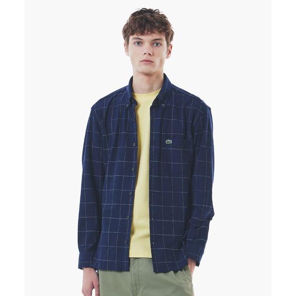 『タイムセール実施中』ZOZO問い合わせ番号:92254733ショップ:LACOSTE，ラコステブランド:LACOSTE，ラコステ商品名:2WAYストレッチ ウインドウペンチェックボタンダウンシャツカテゴリ:トップス>シャツ/ブラウス...