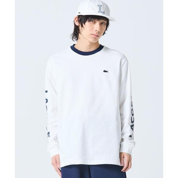 『タイムセール実施中』ZOZO問い合わせ番号:92254788ショップ:LACOSTE，ラコステブランド:LACOSTE，ラコステ商品名:ヘビーウェイト スリーブプリント ロングリブスリーブTシャツカテゴリ:トップス>Tシャツ/カット...
