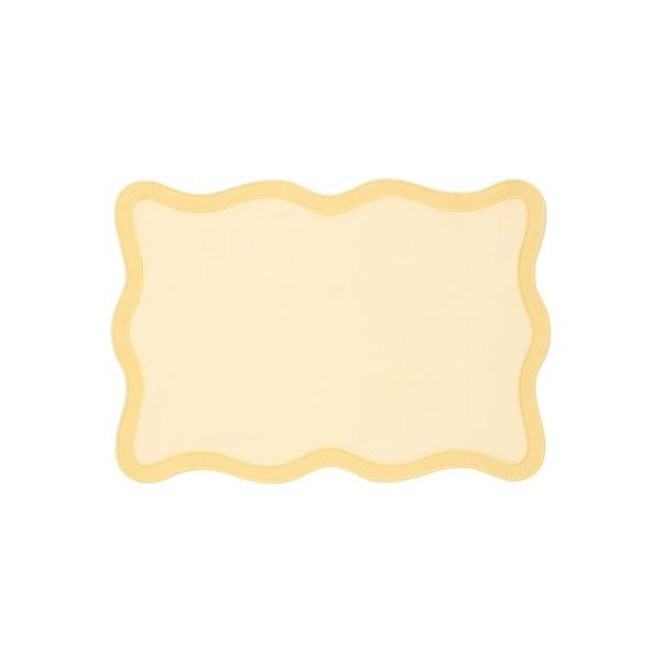 『セール実施中』ZOZO問い合わせ番号:92255673ショップ:Francfranc，フランフランブランド:Francfranc，フランフラン商品名:バイカラー ウェーブ ランチマット イエロー×イエローカテゴリ:食器/キッチン>ラ...