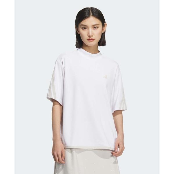 『セール実施中』ZOZO問い合わせ番号:92256531ショップ:adidas，アディダスブランド:adidas，アディダス，adidas Golf，アディダスゴルフ商品名:スリーストライプス  ボックスシルエット モックネック 半袖シャツ...