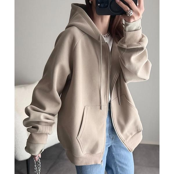 『タイムセール実施中』ZOZO問い合わせ番号:92257152ショップ:Ada.，エイダブランド:Eclat one，エクラワン，Ada.，エイダ商品名:【Eclat one】ピグメント加工 袖口レイヤード ビッグサイズ パーカーカテゴリ:...