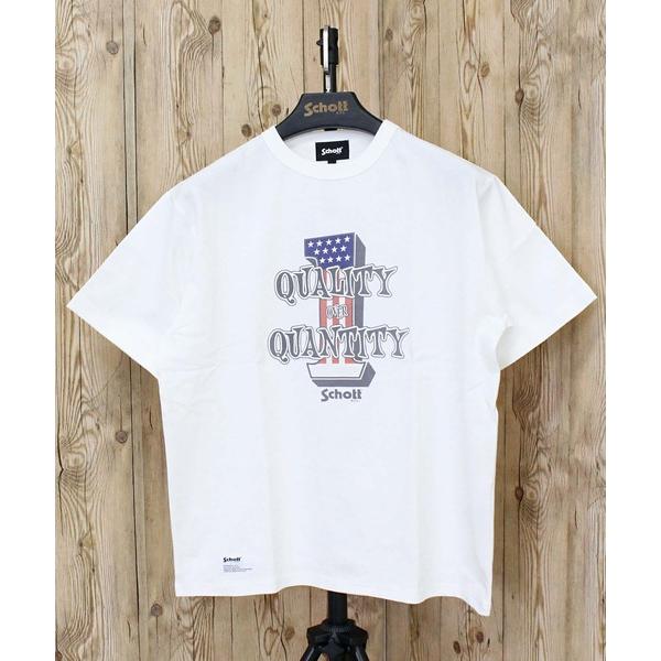 ZOZO問い合わせ番号:92258842ショップ:TopIsm，トップイズムブランド:schott，ショット，TopIsm，トップイズム商品名:QUALITY OVER QUANTITY T-SHIRTカテゴリ:トップス>Tシャツ/カ...