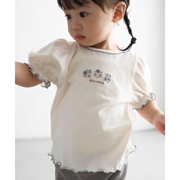 ZOZO問い合わせ番号:92351774ショップ:PUPPAPUPO，プッパプーポブランド:PUPPAPUPO，プッパプーポ商品名:パフスリーブ 半袖 Tシャツカテゴリ:トップス>Tシャツ/カットソーブランド品番:250101008素...