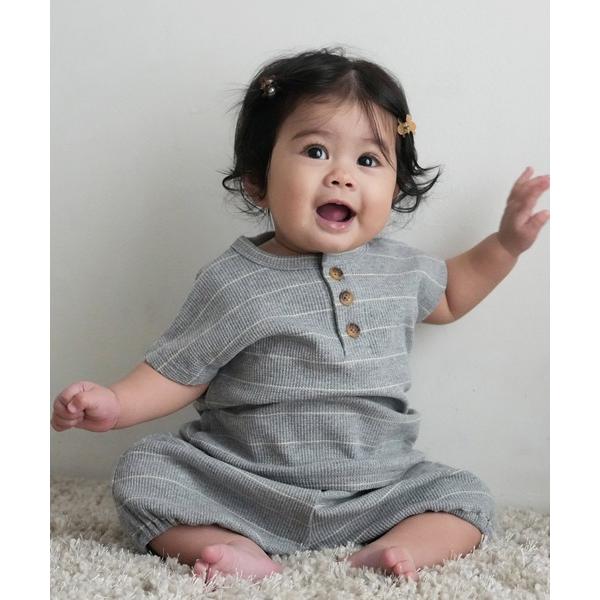 ZOZO問い合わせ番号:92351776ショップ:PUPPAPUPO，プッパプーポブランド:PUPPAPUPO，プッパプーポ商品名:セットアップ 半袖 Tシャツ ショートパンツ ワッフルカテゴリ:トップス>Tシャツ/カットソーブランド...