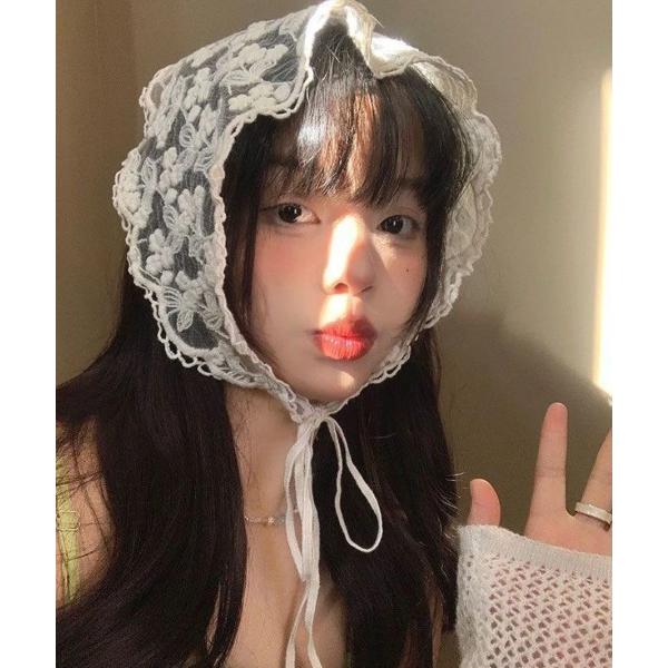 『タイムセール実施中』ZOZO問い合わせ番号:92351987ショップ:DIAVEL，ディアベルブランド:SHEENA，シーナ，DIAVEL，ディアベル商品名:フラワーレースバブーシュカカテゴリ:ヘアアクセサリー>その他ヘアアクセサリ...