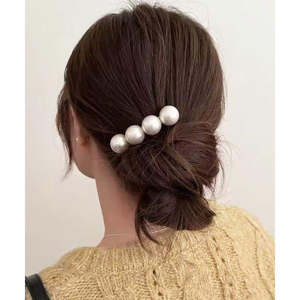 『セール実施中』ZOZO問い合わせ番号:92354272ショップ:RiNc，リンクブランド:ammy.，エイミードット商品名:【 ammy. / エイミードット 】 エレガント アクリルパール ヘアバレッタカテゴリ:ヘアアクセサリー>...