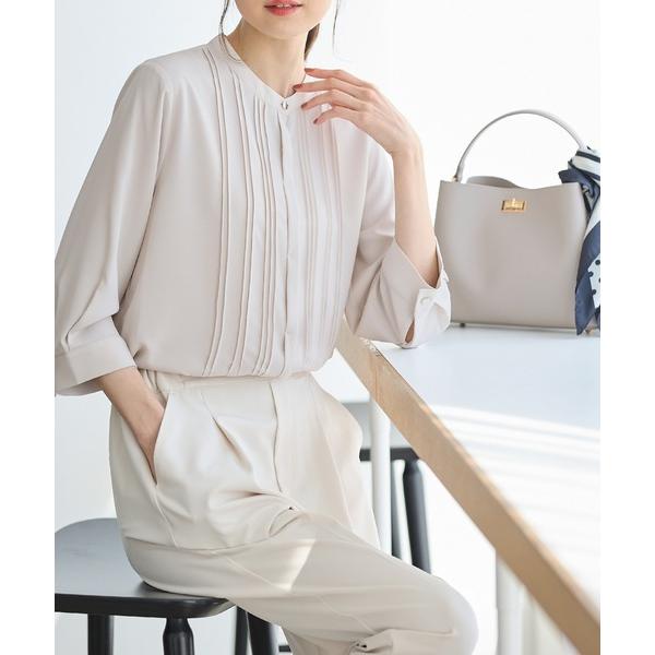 『タイムセール実施中』ZOZO問い合わせ番号:92354436ショップ:Honeys，ハニーズブランド:Honeys，ハニーズ，GLACIER，グラシア商品名:７分袖ピンタックブラウスカテゴリ:トップス>シャツ/ブラウスブランド品番:...