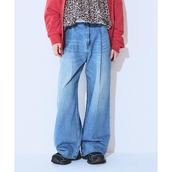 『セール実施中』ZOZO問い合わせ番号:92354575ショップ:JEANASIS，ジーナシスブランド:JEANASIS，ジーナシス商品名:カラータックデニムワイドパンツ/322713カテゴリ:パンツ>デニムパンツブランド品番:322...