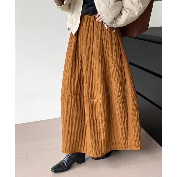 ZOZO問い合わせ番号:92354715ショップ:Crisp，クリスプブランド:Alum'，アルム商品名:カーブプリーツロングスカートカテゴリ:スカート>スカートブランド品番:A20125s3素材:POLYESTER75%， NYLO...