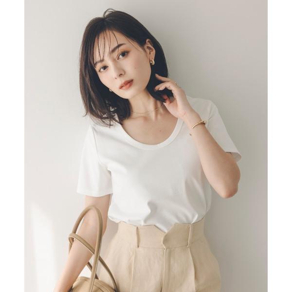 ZOZO問い合わせ番号:92385521ショップ:anuans，アニュアンスブランド:anuans，アニュアンス商品名:シルクタッチコットンUネックTカテゴリ:トップス>Tシャツ/カットソーブランド品番:1524112050-7素材:...