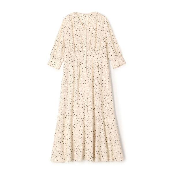 『タイムセール実施中』ZOZO問い合わせ番号:92386524ショップ:TOMORROWLAND，トゥモローランドブランド:BALLSEY，ボールジィ，TOMORROWLAND，トゥモローランド商品名:ドットプリント Vネックマーメイドワン...