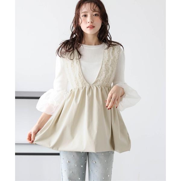 『セール実施中』ZOZO問い合わせ番号:92388855ショップ:SUGAR BISKET，シュガービスケットブランド:AMELY，エミリー商品名:バルーンペプラムベストカテゴリ:トップス>Tシャツ/カットソーブランド品番:atpss...