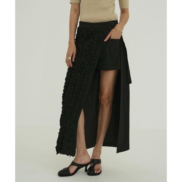 『タイムセール実施中』ZOZO問い合わせ番号:92389527ショップ:CLANE，クラネブランド:CLANE，クラネ商品名:FRILL WRAP SKIRTカテゴリ:スカート>スカートブランド品番:18109-6062素材:IVO表...