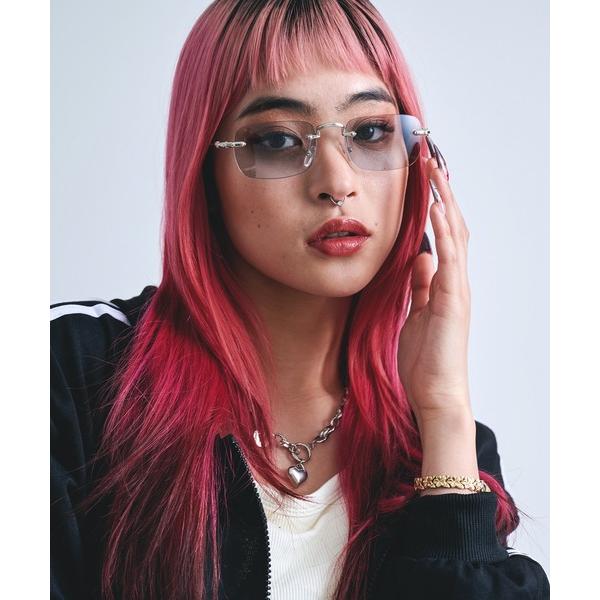 『タイムセール実施中』ZOZO問い合わせ番号:92420541ショップ:Revo.，レヴォブランド:Revo.，レボ商品名:リムレス スクエア型 カラーレンズ サングラス ツーポイントフレーム フチなしメガネ UVカットカテゴリ:ファッショ...