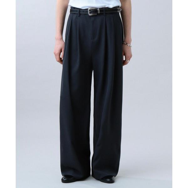 『タイムセール実施中』ZOZO問い合わせ番号:92420891ショップ:LEAD PROJECT，リードプロジェクトブランド:LURAKU，ルラク商品名:【LURAKU】two tuck wide straight slacks / 2タッ...