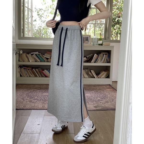 『タイムセール実施中』ZOZO問い合わせ番号:92421556ショップ:Auntie Rosa，アンティローザブランド:LETee，レティー商品名:サイドラインロングスカート/スリットカテゴリ:スカート>スカートブランド品番:XOAN...