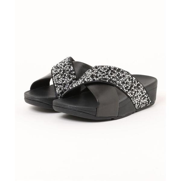 ZOZO問い合わせ番号:92421891ショップ:fitflop，フィットフロップブランド:fitflop，フィットフロップ商品名:LULU CRYSTAL-MIX  METALLIC CROSS SLIDESカテゴリ:シューズ>サン...