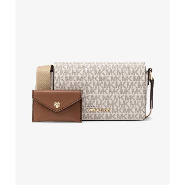 『セール実施中』ZOZO問い合わせ番号:92423392ショップ:MICHAEL KORS，マイケル・コースブランド:MICHAEL KORS，マイケルコース商品名:VINCENT クロスボディ ウィズ カードケース スモール - MKシグ...