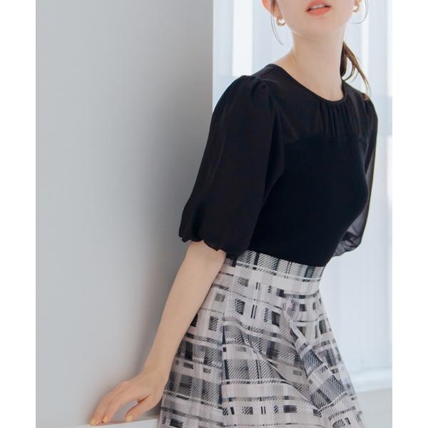 『タイムセール実施中』ZOZO問い合わせ番号:92425004ショップ:MISCH MASCH，ミッシュ マッシュブランド:MISCH MASCH，ミッシュマッシュ商品名:シアーバルーン袖ビスチェニットカテゴリ:トップス>ニット/セー...