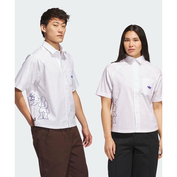 『セール実施中』ZOZO問い合わせ番号:92425390ショップ:adidas，アディダスブランド:adidas，アディダス，adidas Originals，アディダスオリジナルス商品名:シュムーフォイル ファイター ボタンアップシャツ（...