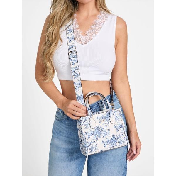 『セール実施中』ZOZO問い合わせ番号:92427437ショップ:GUESS，ゲスブランド:Guess，ゲス商品名:SILVANA 2 Compartment Mini Tote ショルダーバッグカテゴリ:バッグ>ショルダーバッグブラ...