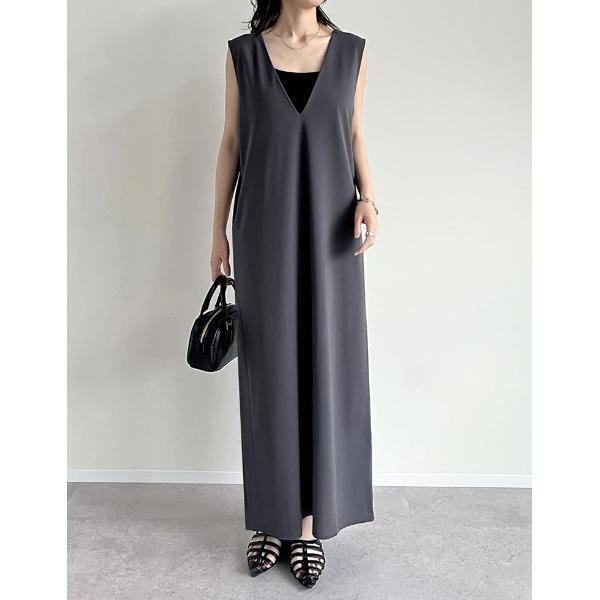 ZOZO問い合わせ番号:92428016ショップ:Re:EDIT，リエディブランド:Re:EDIT，リエディ商品名:[夏の体型カバーに◎][低身長サイズ有][イージーケア]前後2WAYカットジョーゼットジャンパースカートカテゴリ:ワンピース...