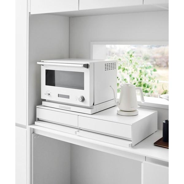 ZOZO問い合わせ番号:92459937ショップ:collex，コレックスブランド:collex，コレックス商品名:【tower】2wayキッチン家電下引き出し＆スライドテーブル タワー W80カテゴリ:食器/キッチン>キッチン収納ブ...