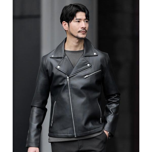 ZOZO問い合わせ番号:92462674ショップ:LIL VENDARS，リルヴェンダースブランド:LIL VENDARS，リルヴェンダース商品名:Buyer's Select/PU合皮ダブルライダースジャケットカテゴリ:ジャケット/アウタ...