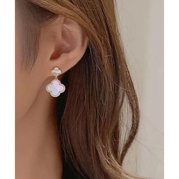 『セール実施中』※このアイテムは返品・交換対象外商品です。ZOZO問い合わせ番号:92463242ショップ:Coo+i，クーイブランド:Coo+i，クーイ商品名:クローバーデザインピアスカテゴリ:アクセサリー>ピアス（両耳用）ブランド...