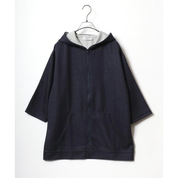 『タイムセール実施中』ZOZO問い合わせ番号:92467397ショップ:ANPAS，アンパスブランド:ANPAS，アンパス商品名:Dry Fabric Three-Quarter Sleeve Full Zip Hoodie/ドライ 7分袖...