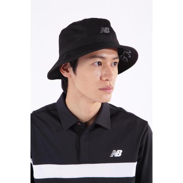 『セール実施中』ZOZO問い合わせ番号:92500246ショップ:the HOUSE，ザハウスブランド:New Balance Golf，ニューバランスゴルフ商品名:【new balance golf】タフタ×メッシュ バケットハット (U...