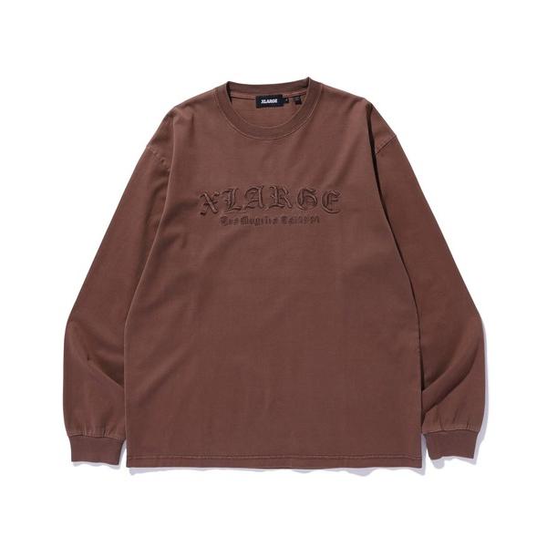 『セール実施中』ZOZO問い合わせ番号:92562248ショップ:XLARGE，エクストララージブランド:XLARGE，エクストララージ商品名:PIGMENT DYED OLD ENGLISH LOGO L/S TEEカテゴリ:トップス&g...