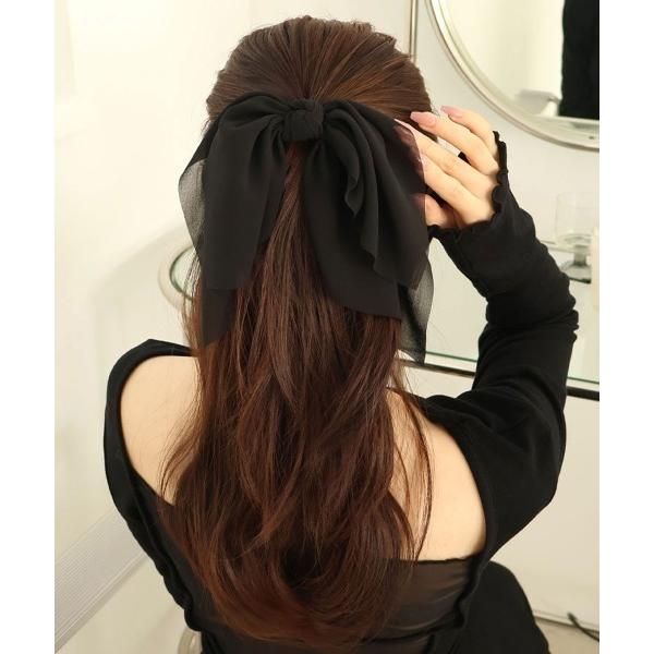 『セール実施中』ZOZO問い合わせ番号:92562434ショップ:Outfitter lab，アウトフィッターラボブランド:CEMONEMO，セモネモ商品名:シフォン ビッグリボン バレッタカテゴリ:ヘアアクセサリー>バレッタ/ヘアク...