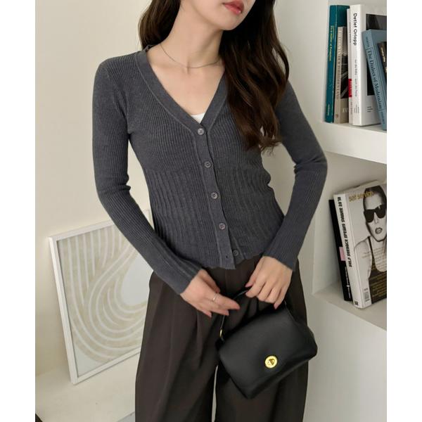 『タイムセール実施中』ZOZO問い合わせ番号:92562687ショップ:Ada.，エイダブランド:Eclat one，エクラワン，Ada.，エイダ商品名:【Eclat one】ヘム ワイドリブ デザイン コンパクト カーディガンカテゴリ:ト...