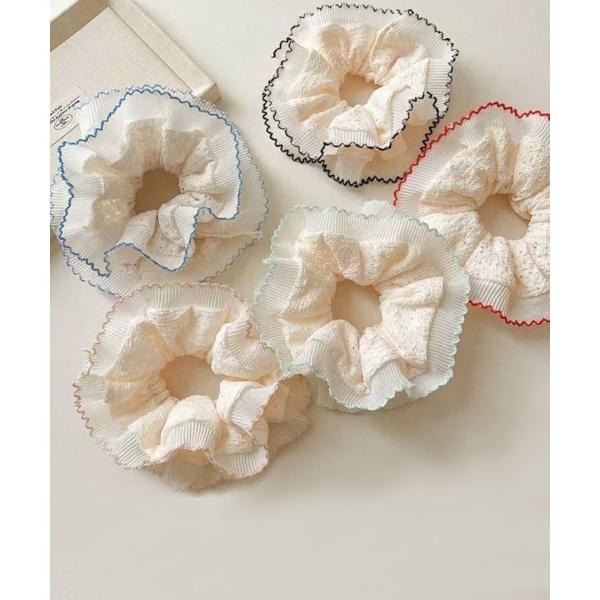 『タイムセール実施中』ZOZO問い合わせ番号:92563271ショップ:RiNc，リンクブランド:ammy.，エイミードット商品名:【 ammy. / エイミードット 】 レース プリーツ パイピング シュシュカテゴリ:ヘアアクセサリー&g...