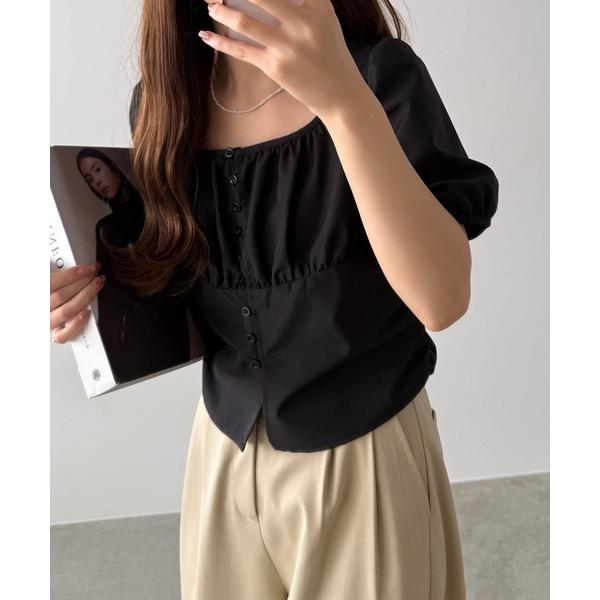 『セール実施中』ZOZO問い合わせ番号:92563995ショップ:junoah，ジュノアブランド:callautia，カラウティア商品名:フロントギャザーバックリボンブラウスカテゴリ:トップス>シャツ/ブラウスブランド品番:frca0...