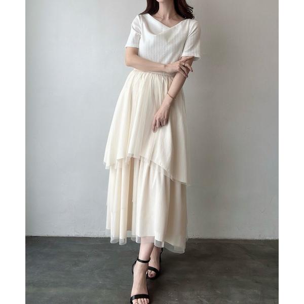 『タイムセール実施中』ZOZO問い合わせ番号:92564006ショップ:JUNOAH，ジュノアブランド:Meiru，メイル商品名:ランダムティアードチュールスカートカテゴリ:スカート>スカートブランド品番:frei091-146素材:...