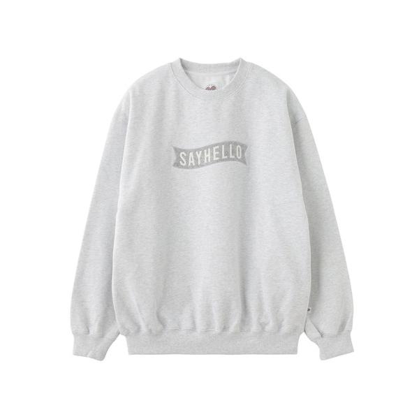『セール実施中』ZOZO問い合わせ番号:92595161ショップ:Styles，スタイルスブランド:styles，スタイルス商品名:SAYHELLO Basic Logo Patch Crew 24AW-U03カテゴリ:トップス>スウ...