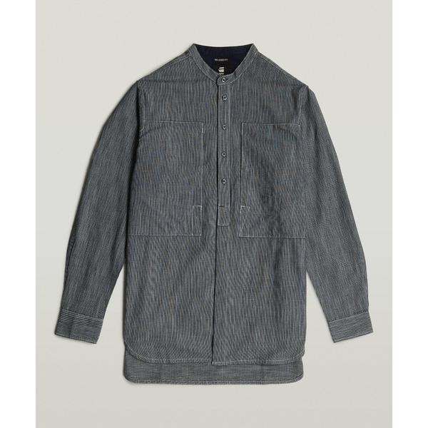 『タイムセール実施中』ZOZO問い合わせ番号:92597750ショップ:G-STAR RAW，ジースター・ロゥブランド:G-STAR，ジースター商品名:STAND COLLAR ROLLUP RELAXED SHIRT/ミリタリーディテール...