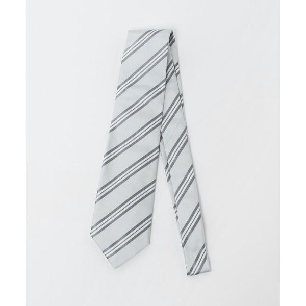 ZOZO問い合わせ番号:92630891ショップ:UNITED ARROWS，ユナイテッドアローズブランド:UNITED ARROWS，ユナイテッドアローズ商品名:シルバー フォーマル レジメンタル ネクタイカテゴリ:フォーマルスーツ/小物...