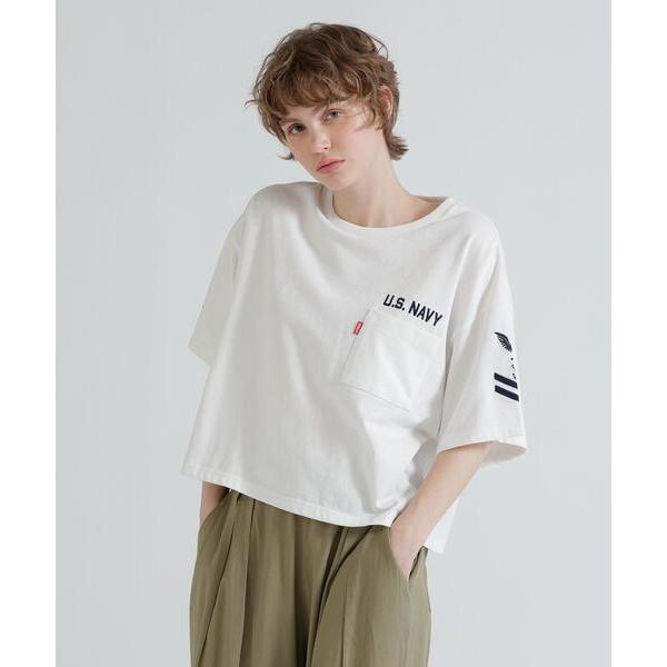 ZOZO問い合わせ番号:92631059ショップ:AVIREX WOMAN，アヴィレックス ウーマンブランド:AVIREX，アヴィレックス商品名:NAVAL POCKET SHORT T-SHIRT/ネイバルポケット ショートティーシャツカ...