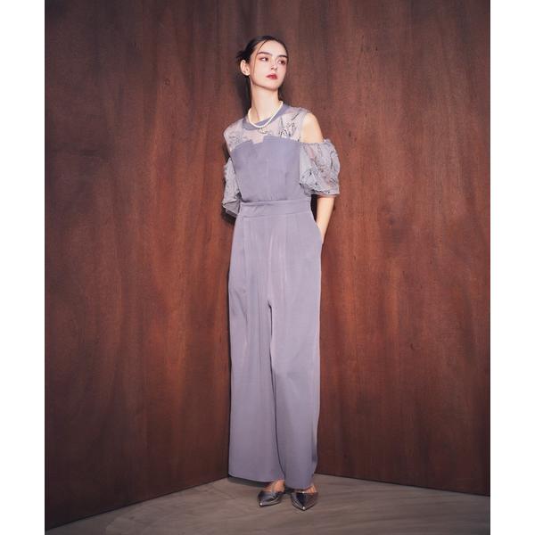 ZOZO問い合わせ番号:92631612ショップ:darial，ダリアルブランド:darial，ダリアル商品名:【darial】2way fringe lace pants dress 2way フリンジ レース パンツドレス お呼ばれ 結...