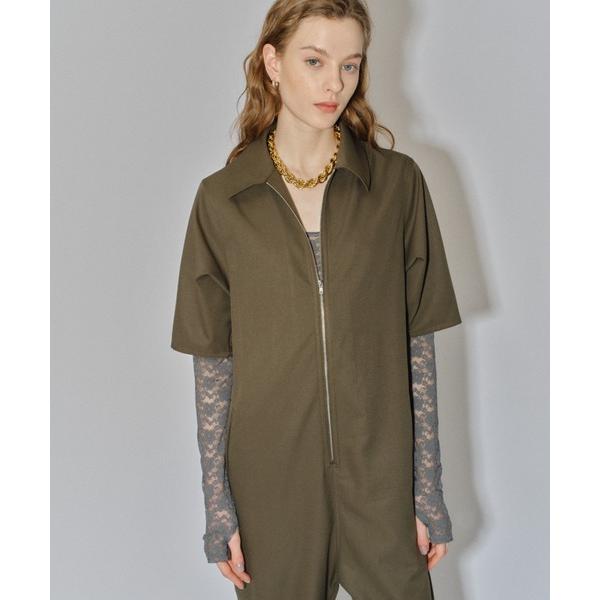 『セール実施中』ZOZO問い合わせ番号:92631752ショップ:19 roots studio，ナインティーン ルーツ スタジオブランド:yae，ヤエ商品名:Short sleeve jumpsuit / ショートスリーブジャンプスーツカ...