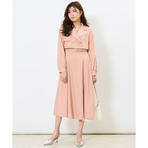 『セール実施中』ZOZO問い合わせ番号:92632003ショップ:AND COUTURE，アンドクチュールブランド:AND COUTURE，アンドクチュール商品名:トレンチライクアンサンブルワンピースカテゴリ:ジャケット/アウター>セ...
